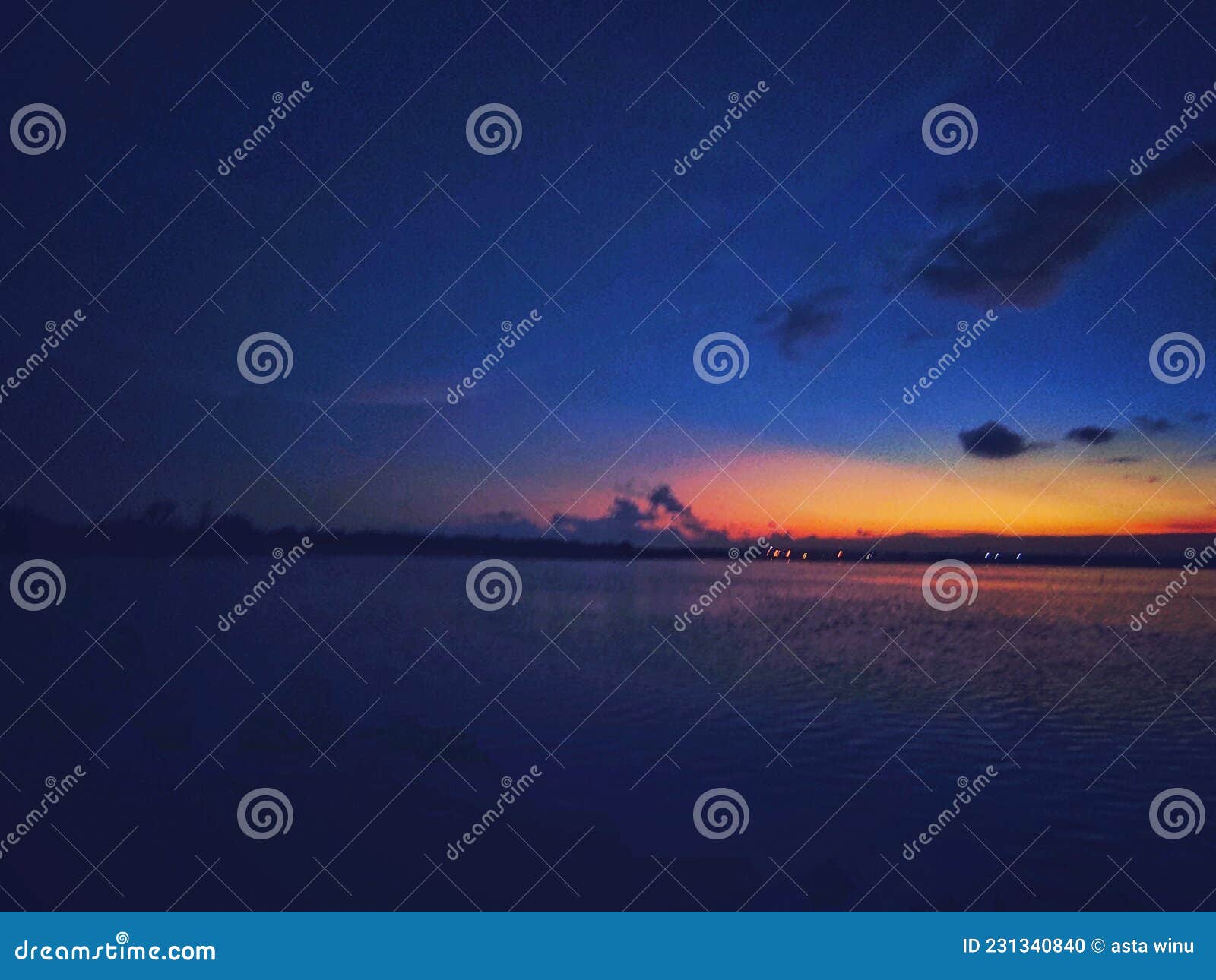 Sunset with Beautiful Colors Stock Photo - Image of beautiful, night ...