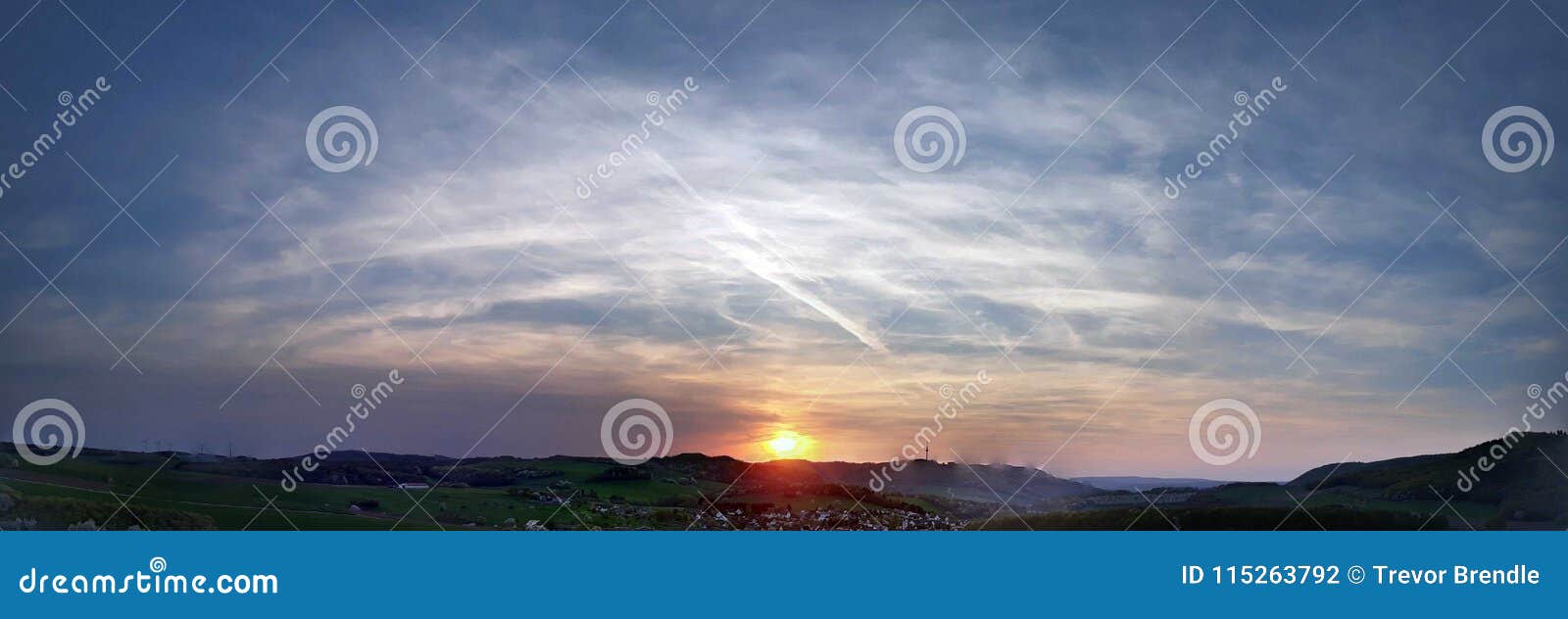 Sunset stock photo. Image of german, sunset, beautiful - 115263792