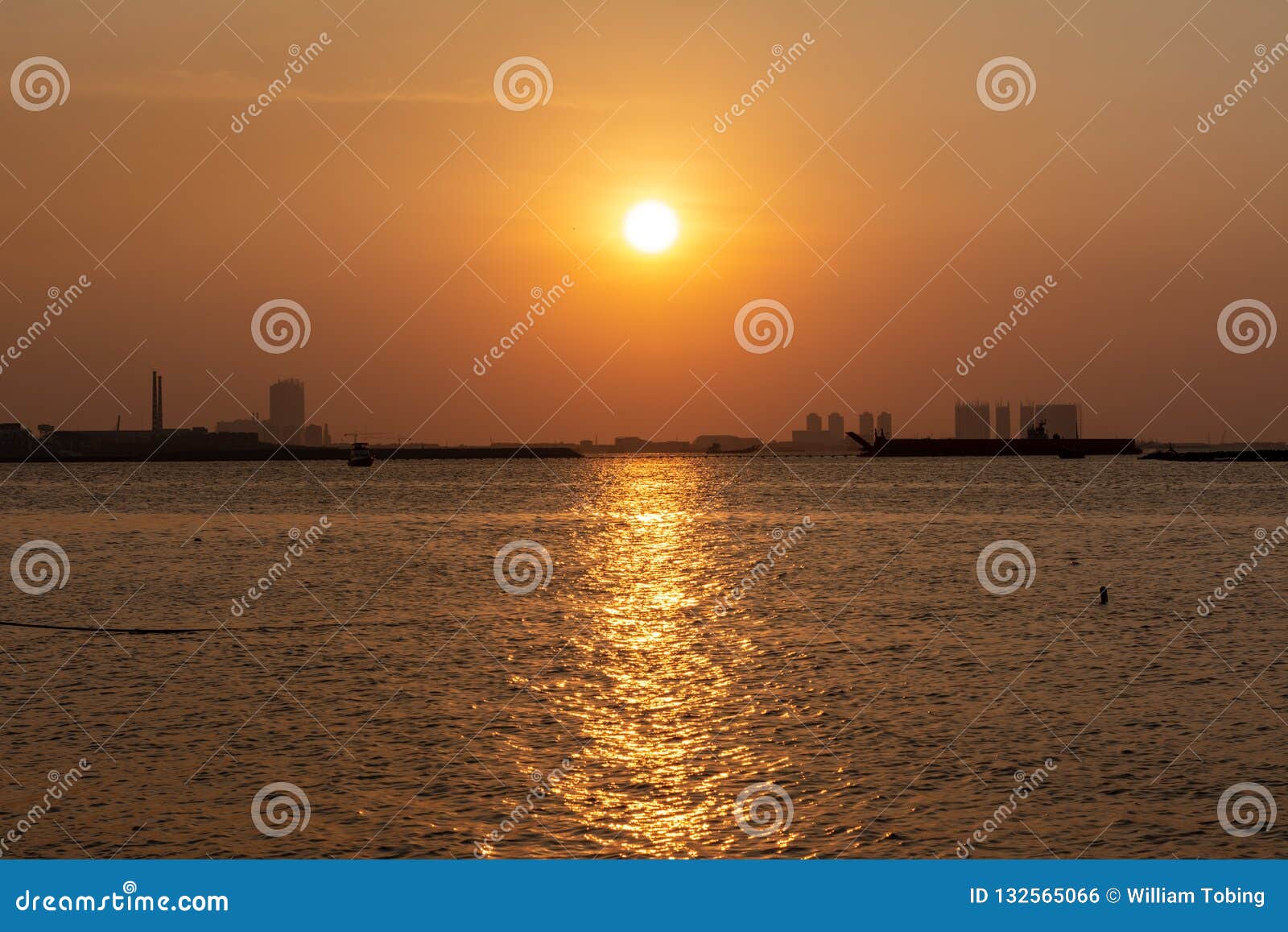 Almost sunset stock photo. Image of orange, sunset, beach - 132565066