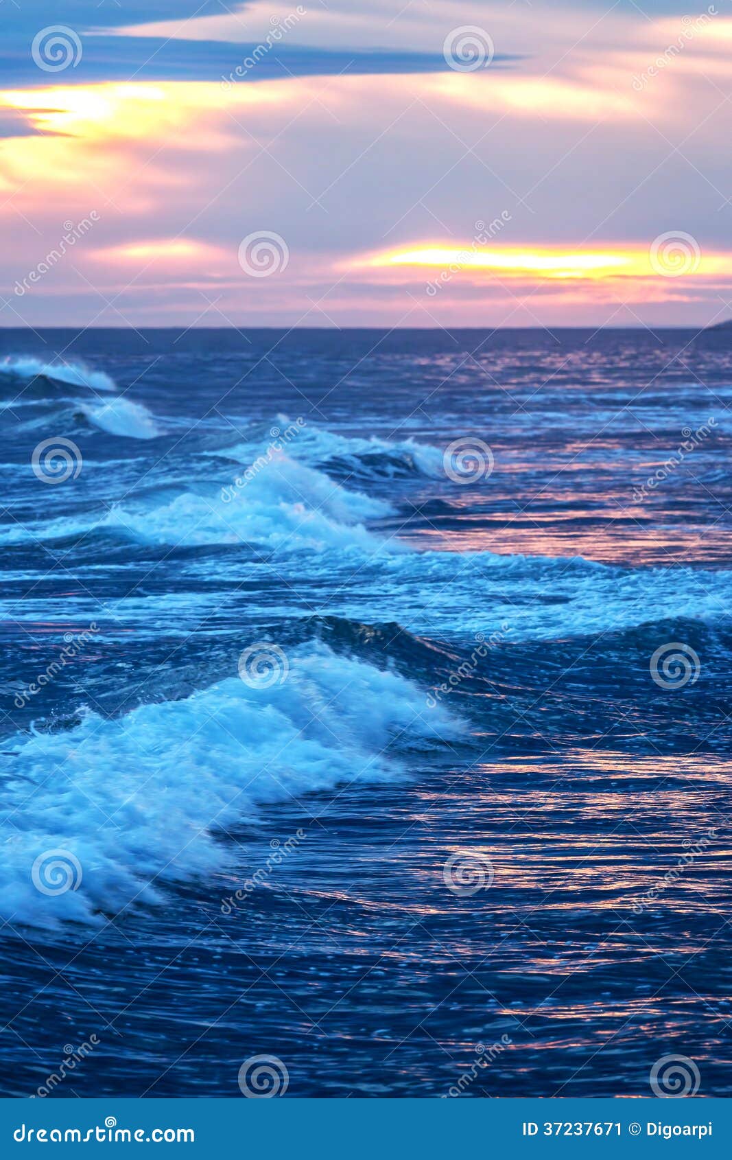 Sunset stock image. Image of bright, blue, light, nature - 37237671