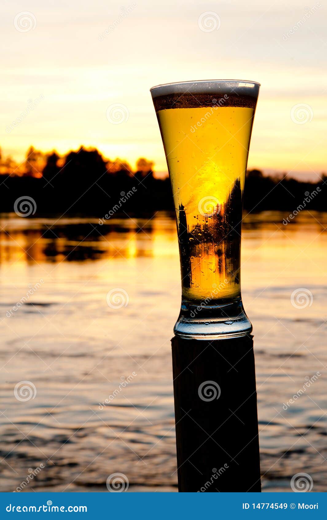 Sunset beer stock image. Image of glass, draft, nature - 14774549