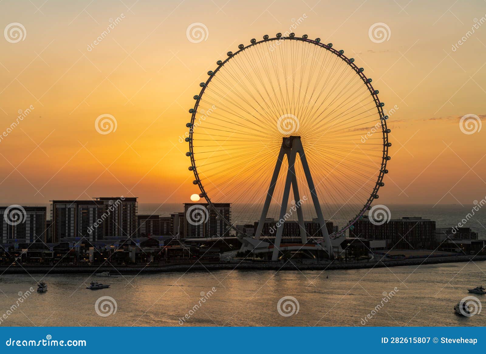Sunset Behind Ain Dubai Observation Wheel on Bluewaters Island Stock ... Sunset Behind Ain Dubai Observation Wheel on Bluewaters Island Stock ...
