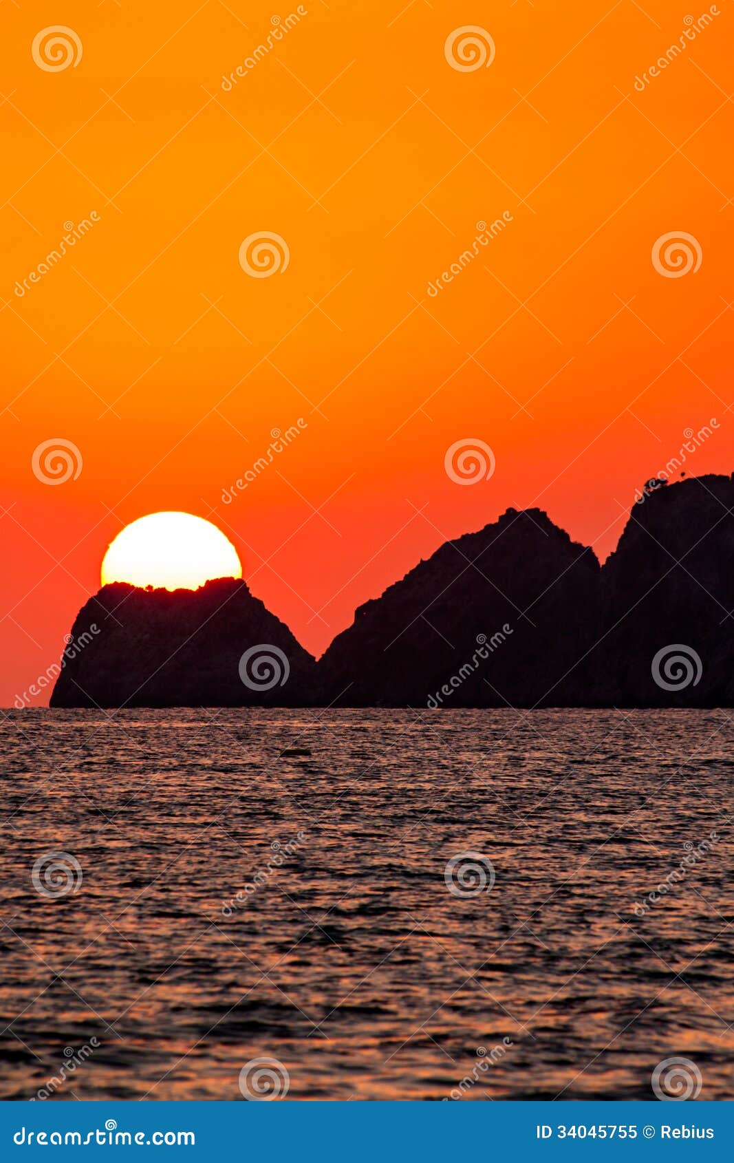 Sunset stock image. Image of nature, mountain, pacific - 34045755