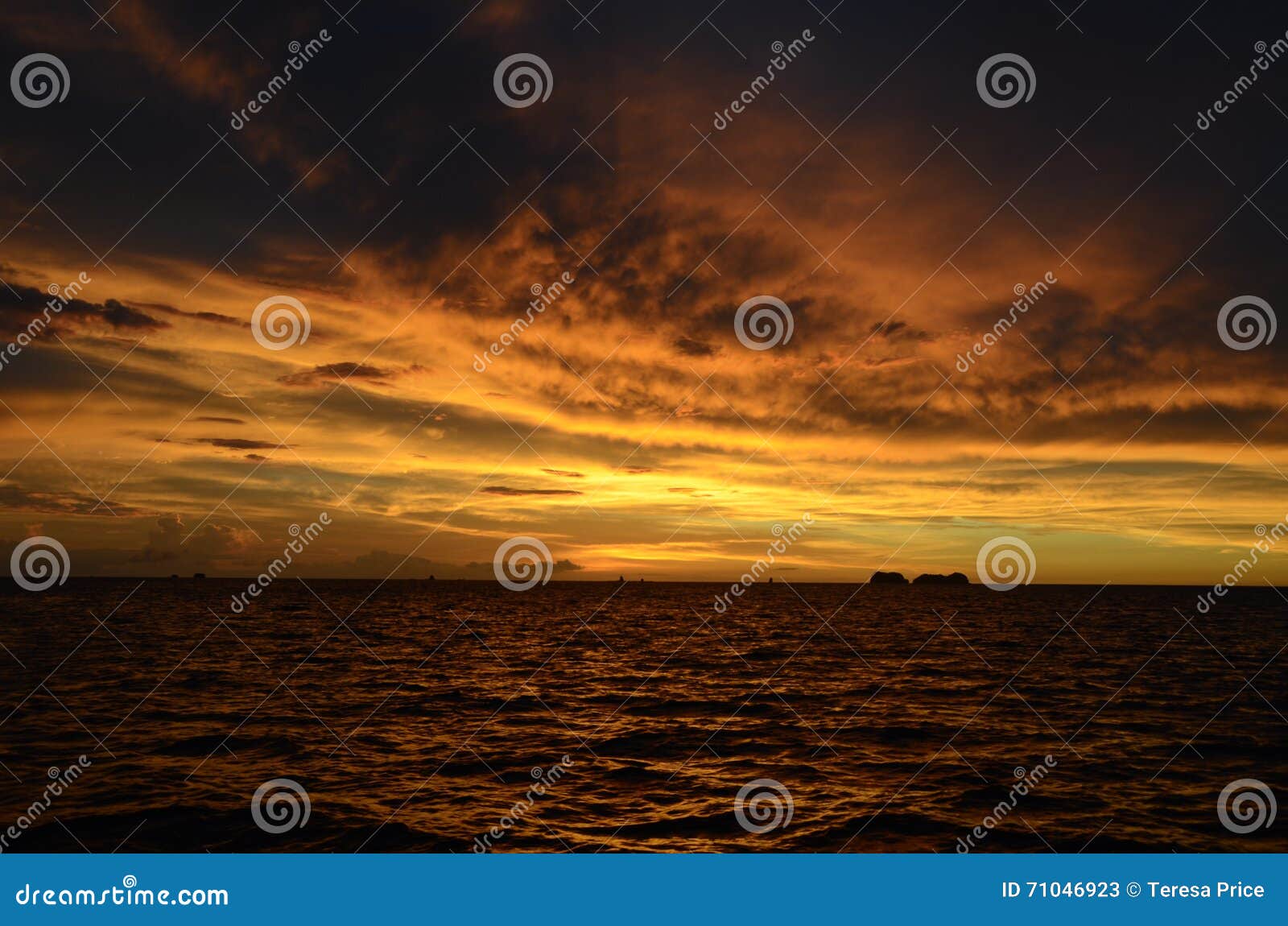 Sunset in Bermuda stock image. Image of beauty, natural - 71046923