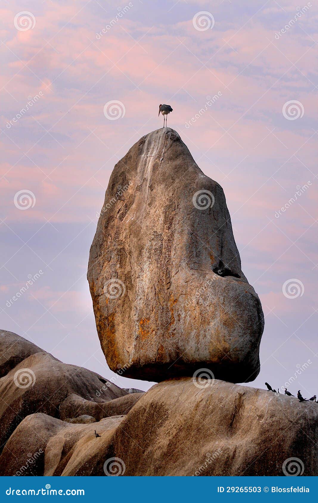 Sunset. Bismarck S Rock in Mwanza Stock Image - Image of geography ...