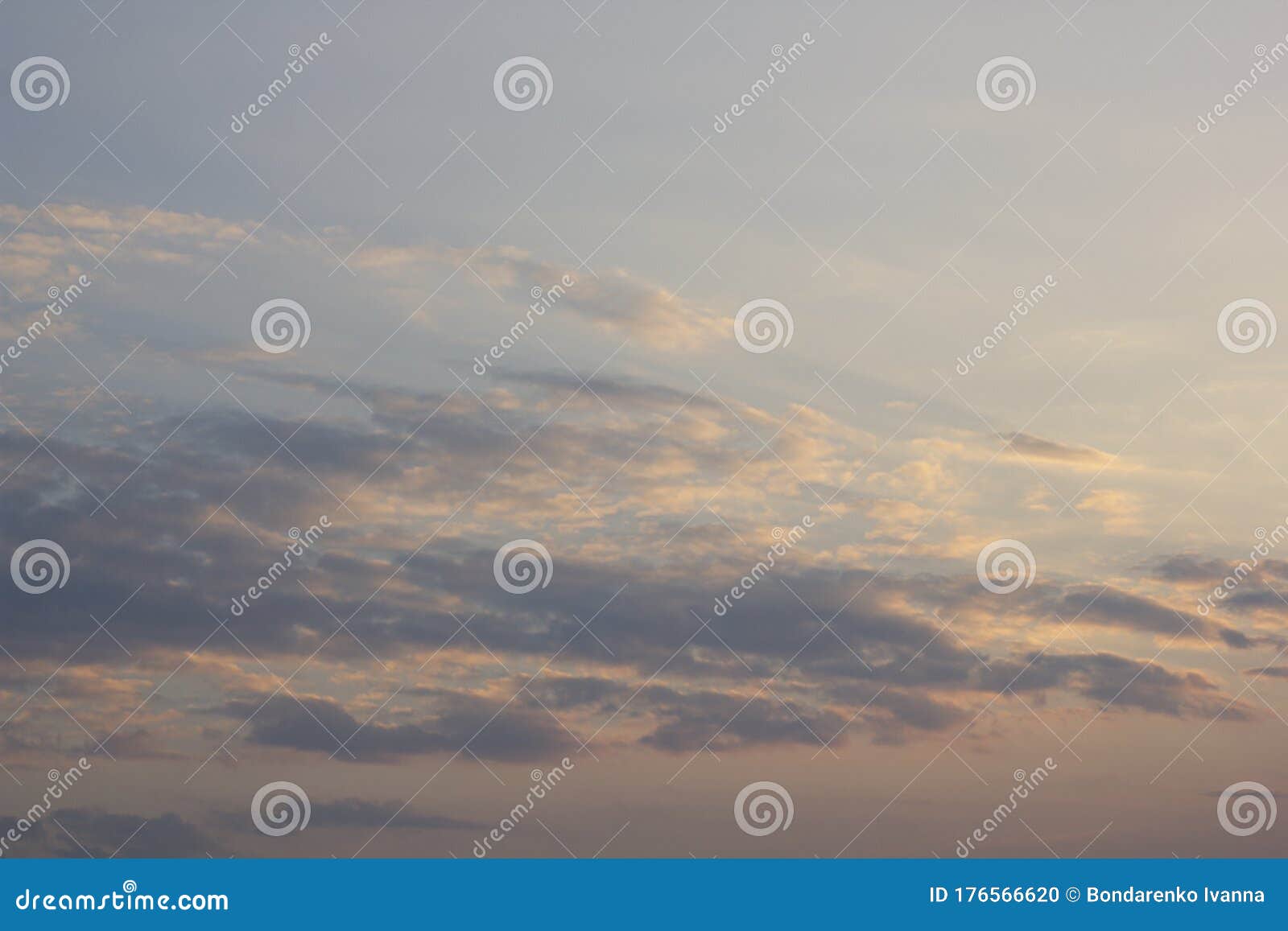 Sunset Blue Sky and Clouds Backgrounds Stock Photo - Image of dramatic ...