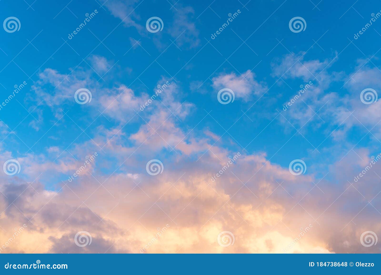 Sunset with Blue Sky - Retro Vintage Filter Effect, Beautiful Nature ...