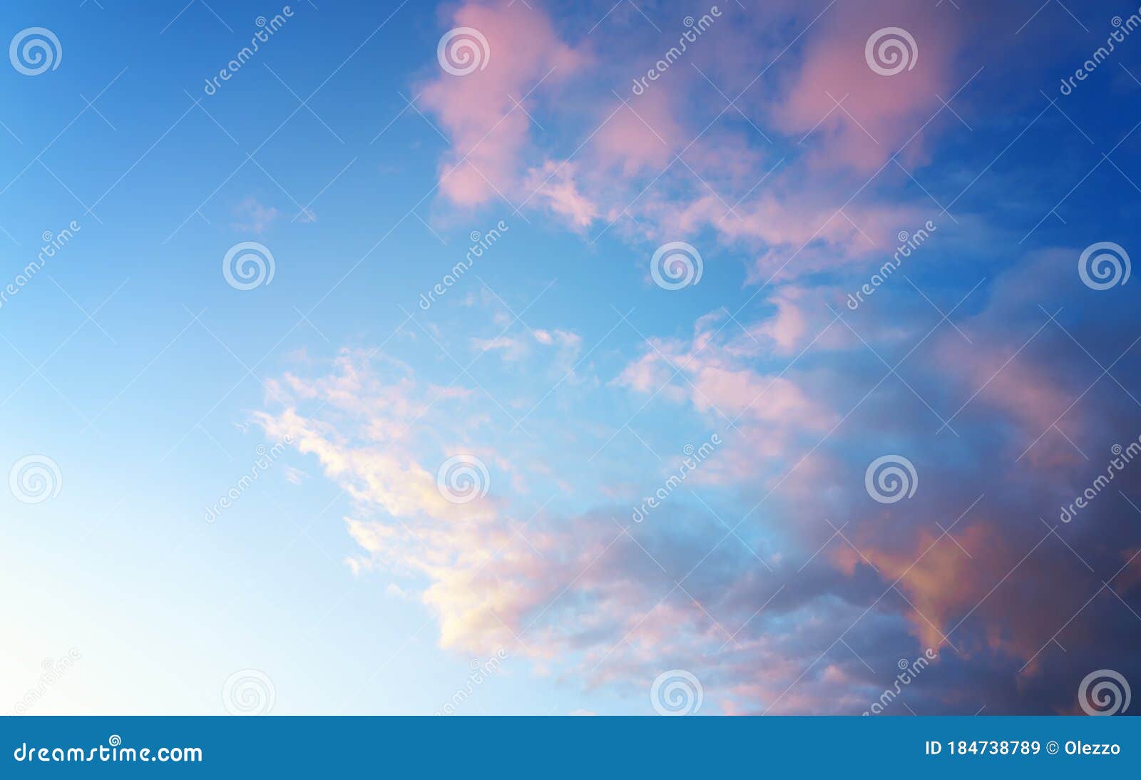 Sunset with Blue Sky - Retro Vintage Filter Effect, Beautiful Nature ...