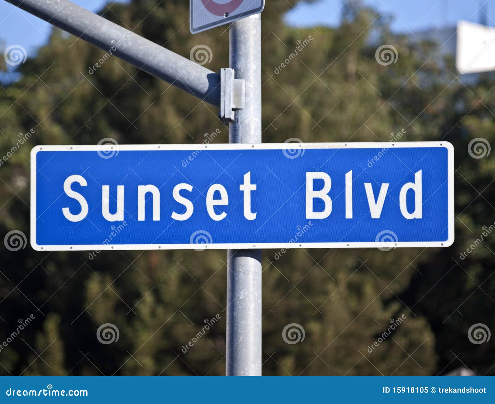 Sunset Blvd Sign stock image. Image of california, states - 15918105