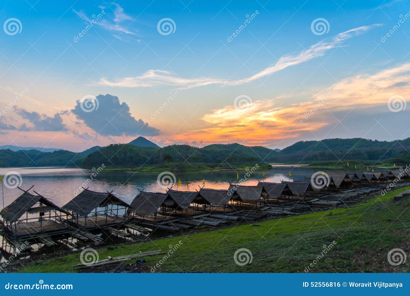 Sunset and boat House stock photo. Image of landmark - 52556816
