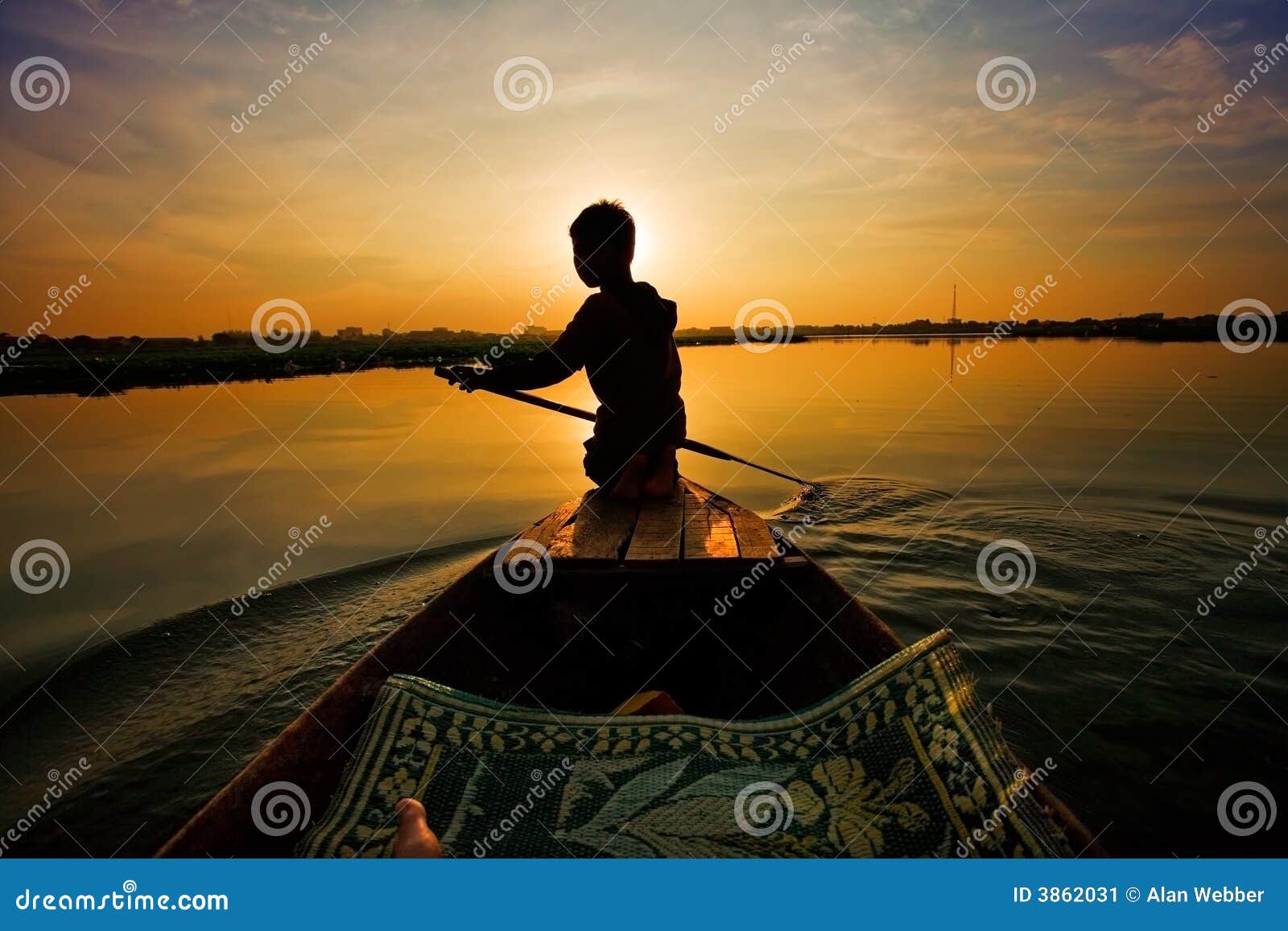 Sunset boat ride stock image. Image of outdoor, natural - 3862031