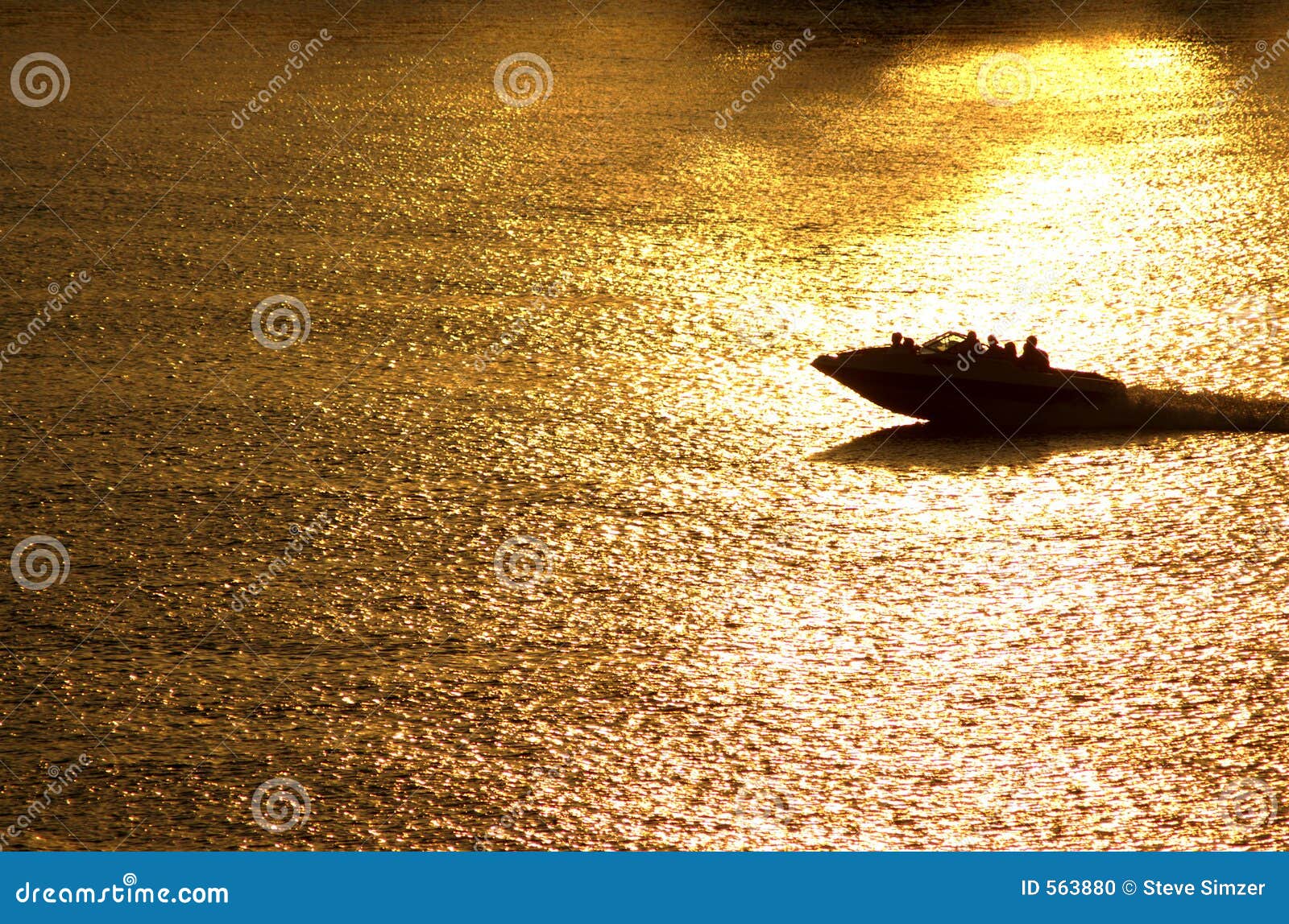Sunset boat ride stock photo. Image of boat, speed, dusk - 563880