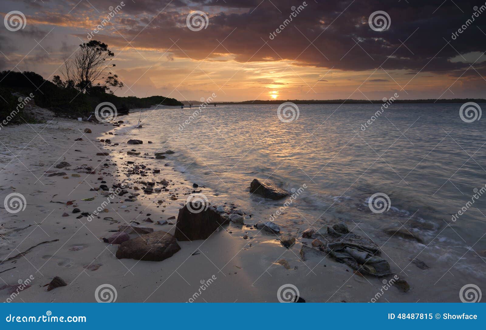 Sunset Botany Bay Australia Stock Image - Image of bonna, ocean: 48487815