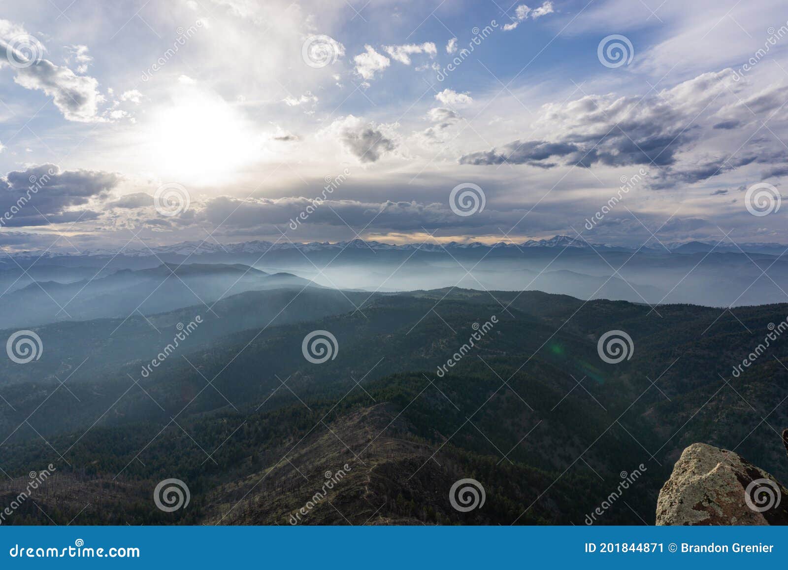 Sunset in Boulder Colorado stock image. Image of mountain - 201844871