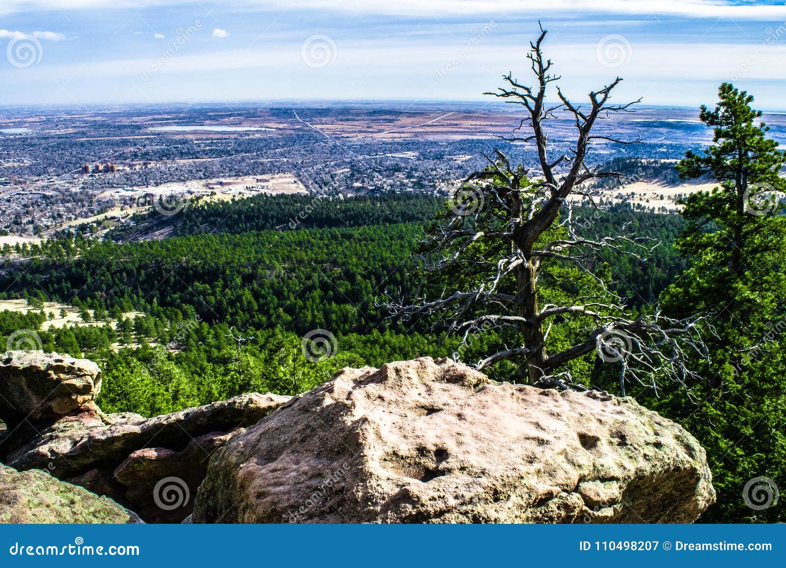 Sunset in Boulder, Colorado Stock Image - Image of flatirons, mountains ...