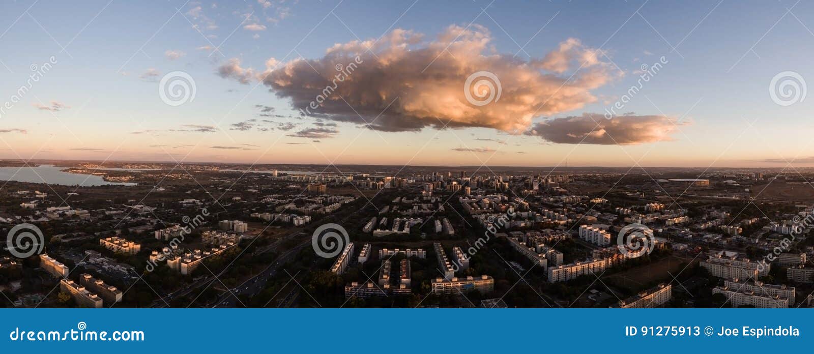 Sunset in Brasilia stock image. Image of beautiful, city - 91275913