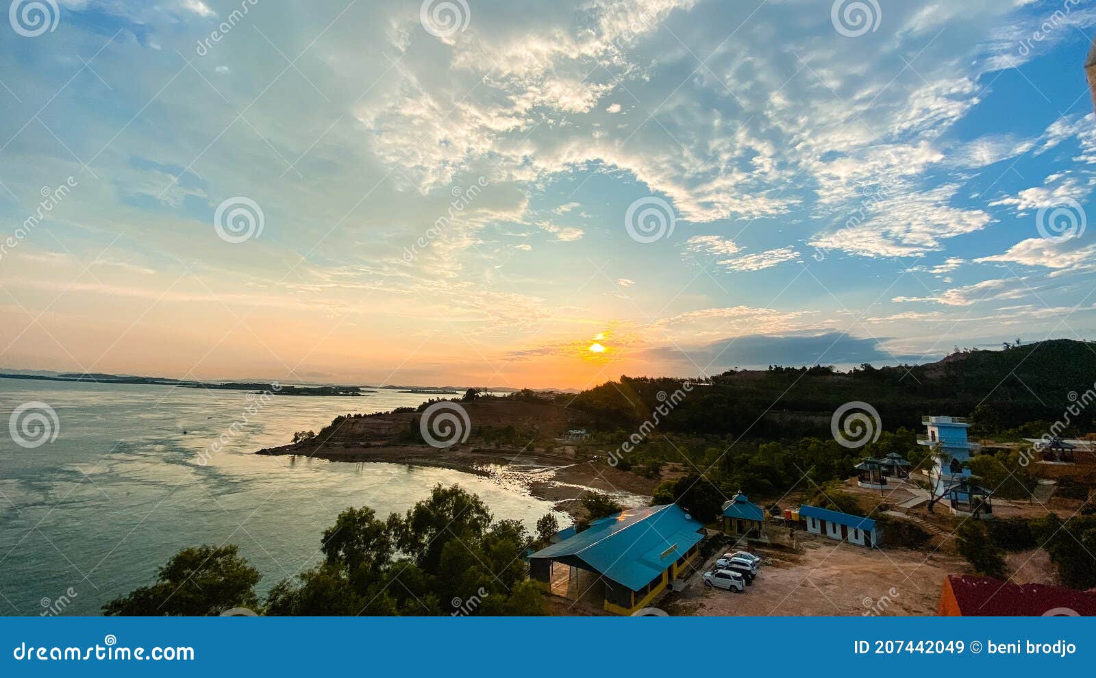 Sunset at Bridge Barolang Batam Indonesia Stock Image - Image of sunset ...