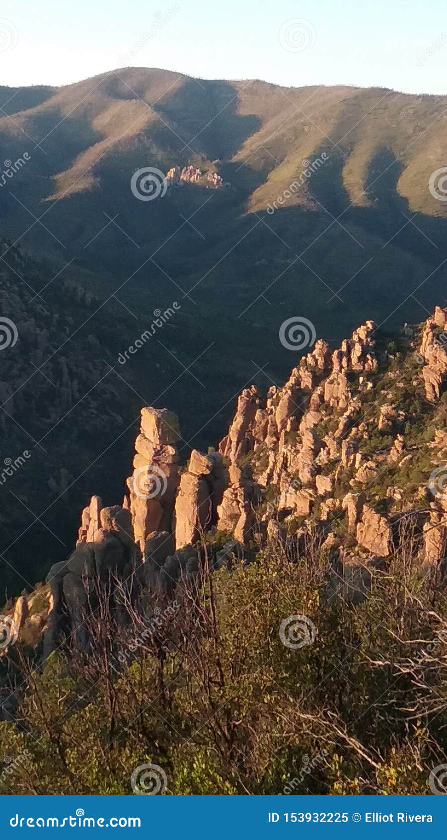 Sunset Bright into the Rocks Stock Image - Image of bright, strange ...