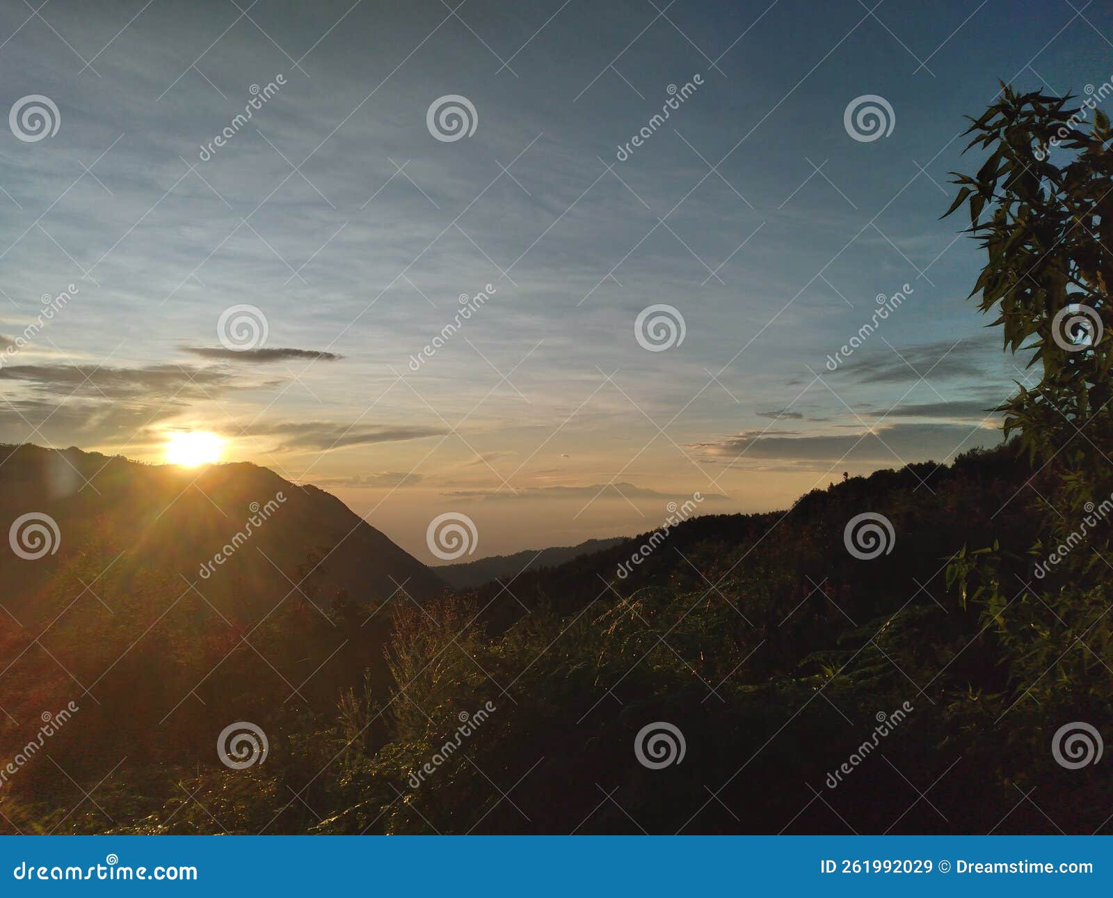 Sunset at bromo mountain stock image. Image of mountain - 261992029