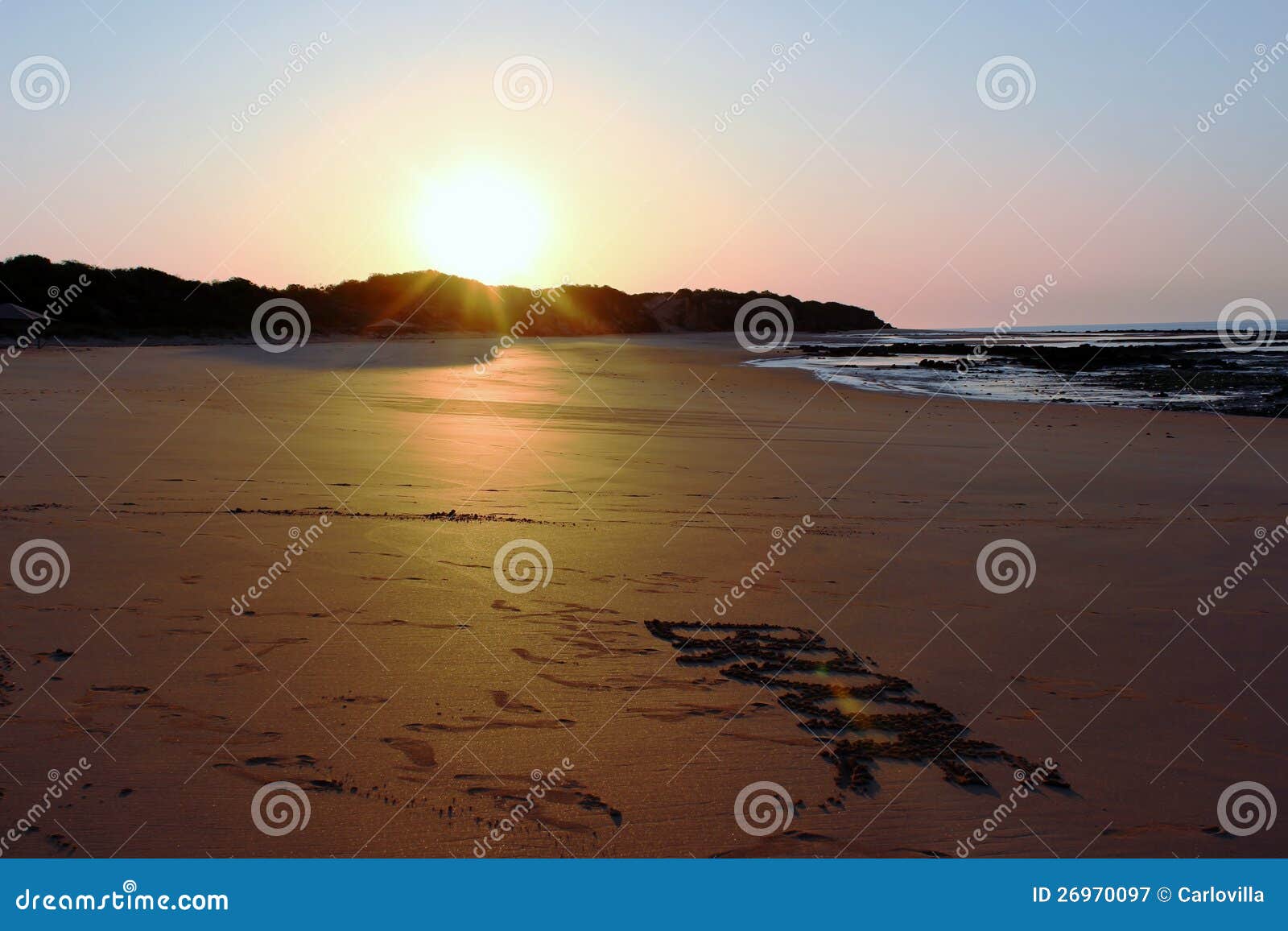 Sunset in Broome stock image. Image of beach, sunset - 26970097