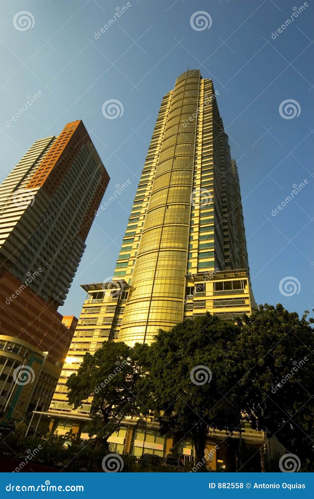 Sunset Building stock photo. Image of mirror, daytime, city - 882558