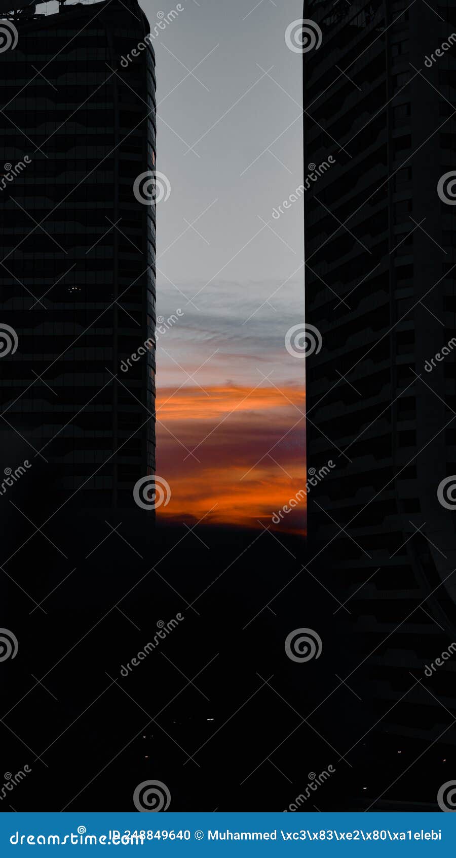 Sunset Building Golden Hour Building Stock Photo - Image of darkness ...