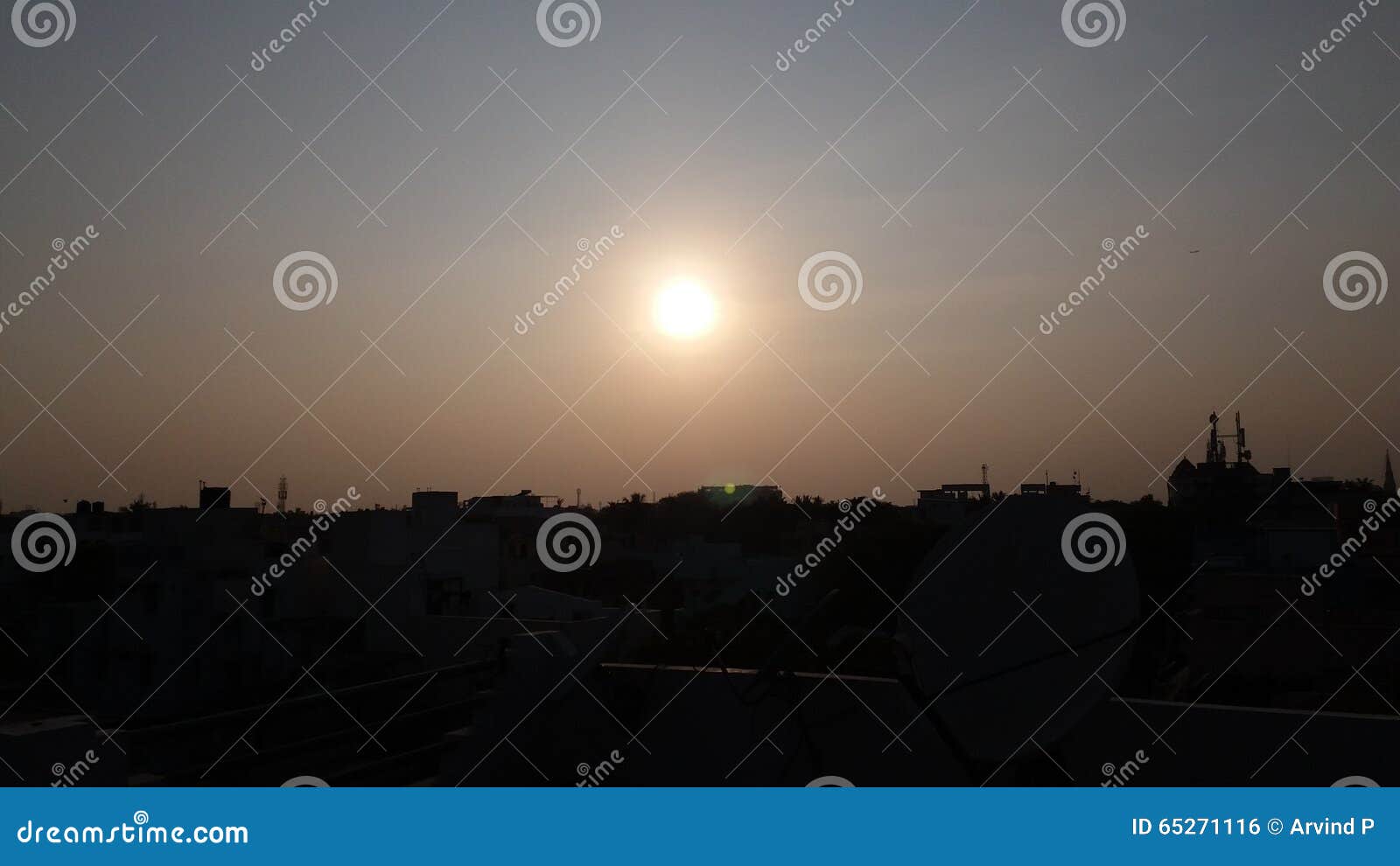 Sunset building view editorial photo. Image of sunset - 65271116