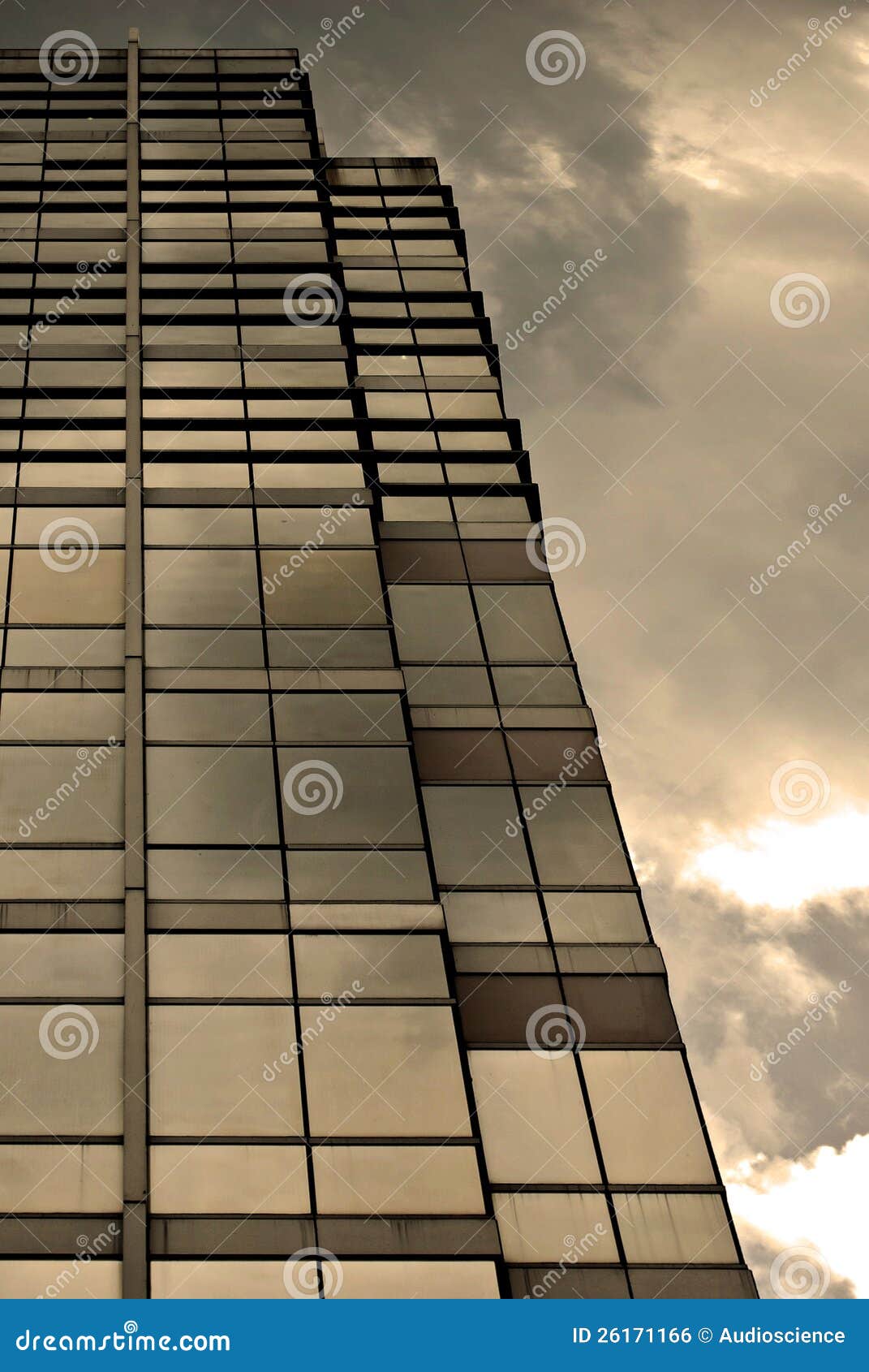 Sunset on a Building Window Wall Stock Photo - Image of futuristic ...