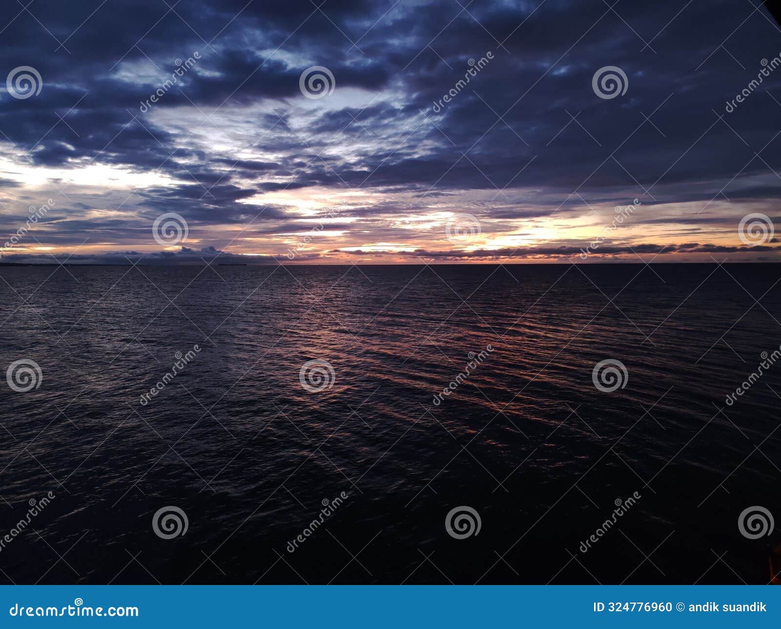 Sunset on Bunyu Island, North Kalimantan Stock Photo - Image of north ...