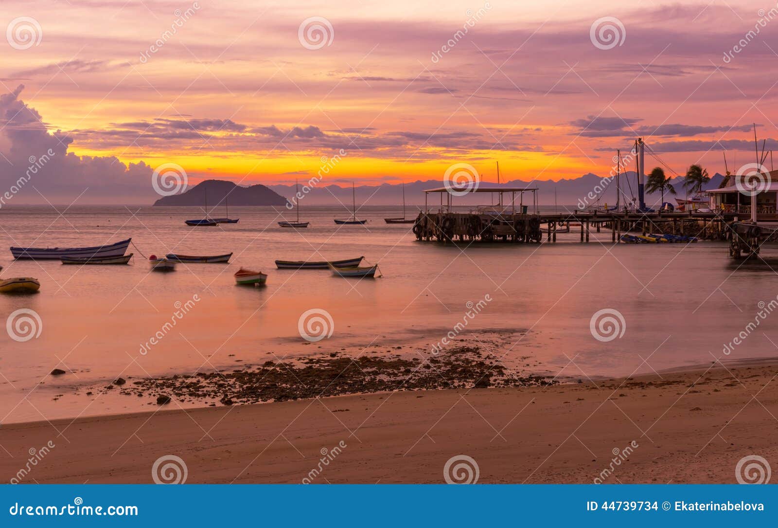 Sunset in Buzios. Rio De Janeiro Stock Photo - Image of buzios, ocean ...