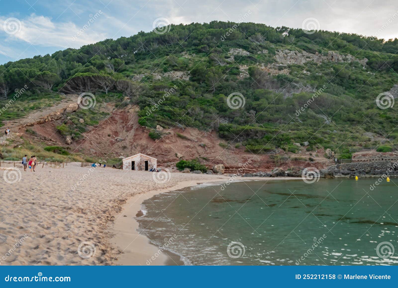 Sunset Cala in Es Tancats. Minorca Stock Photo - Image of sunset ...