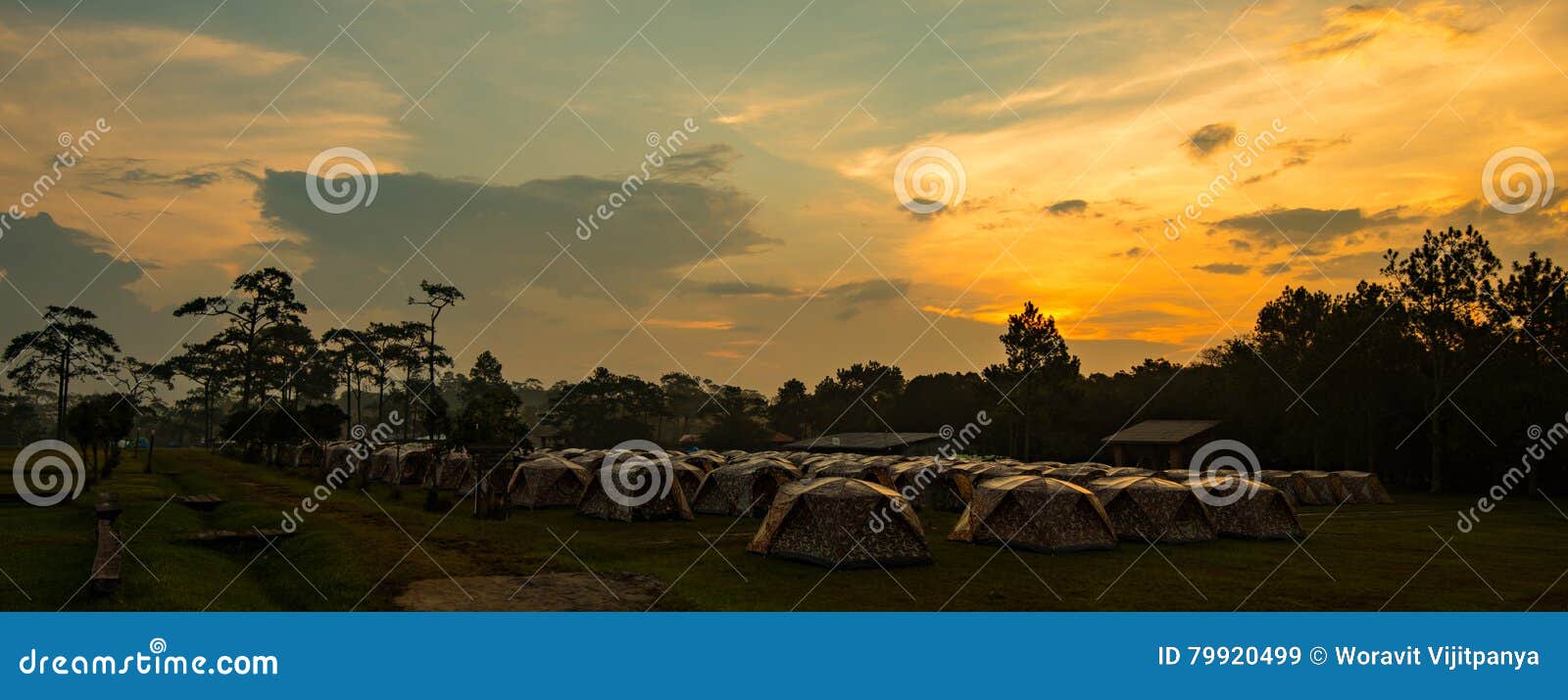 Sunset Camping tents stock image. Image of beauty, canvas - 79920499