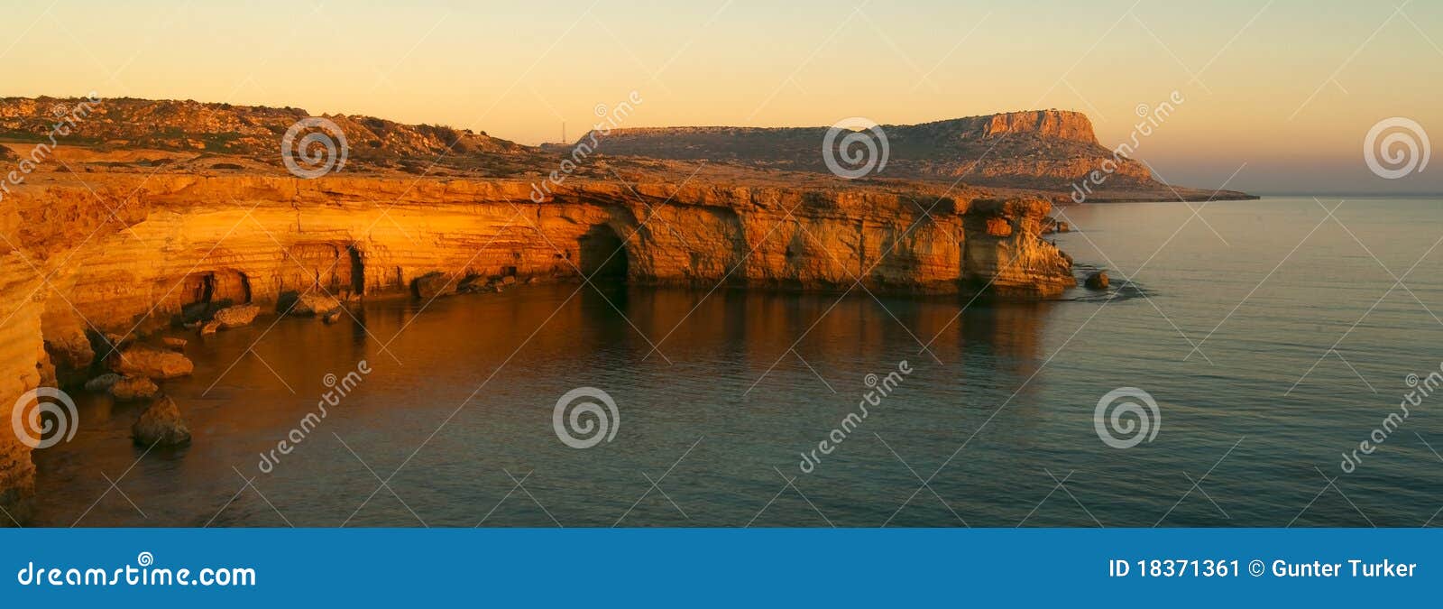 Epic Sunset at Cape Greko stock image. Image of mediterranean - 18371361