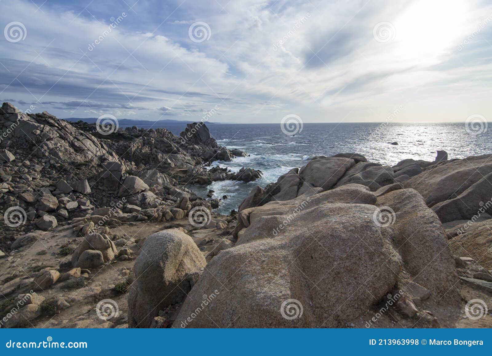 Sunset at Capo Testa in Sardinia Stock Photo - Image of capo, thorny ...