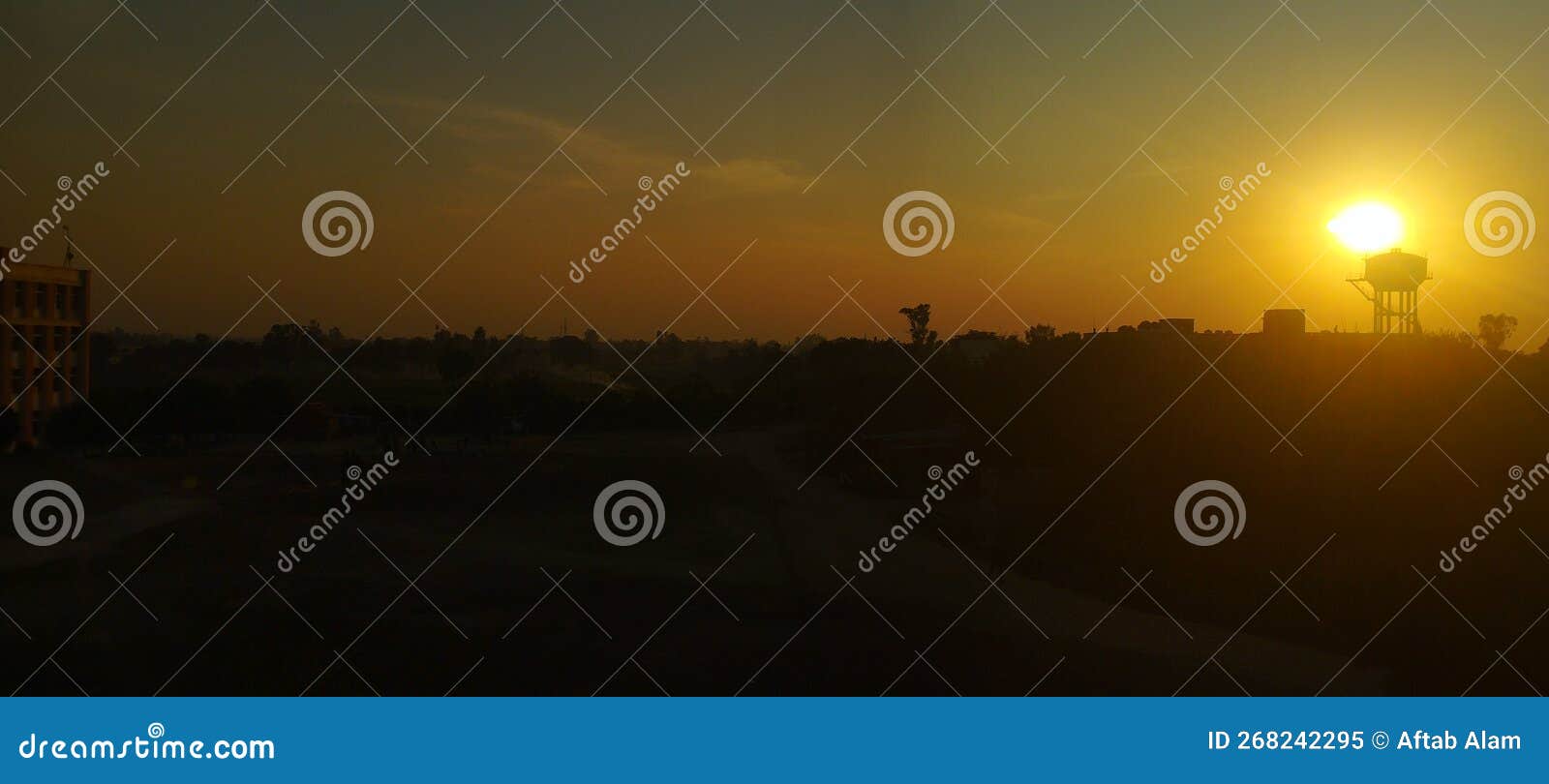 Sunset Captured with Low Brightness and at High Temperatures Stock ...