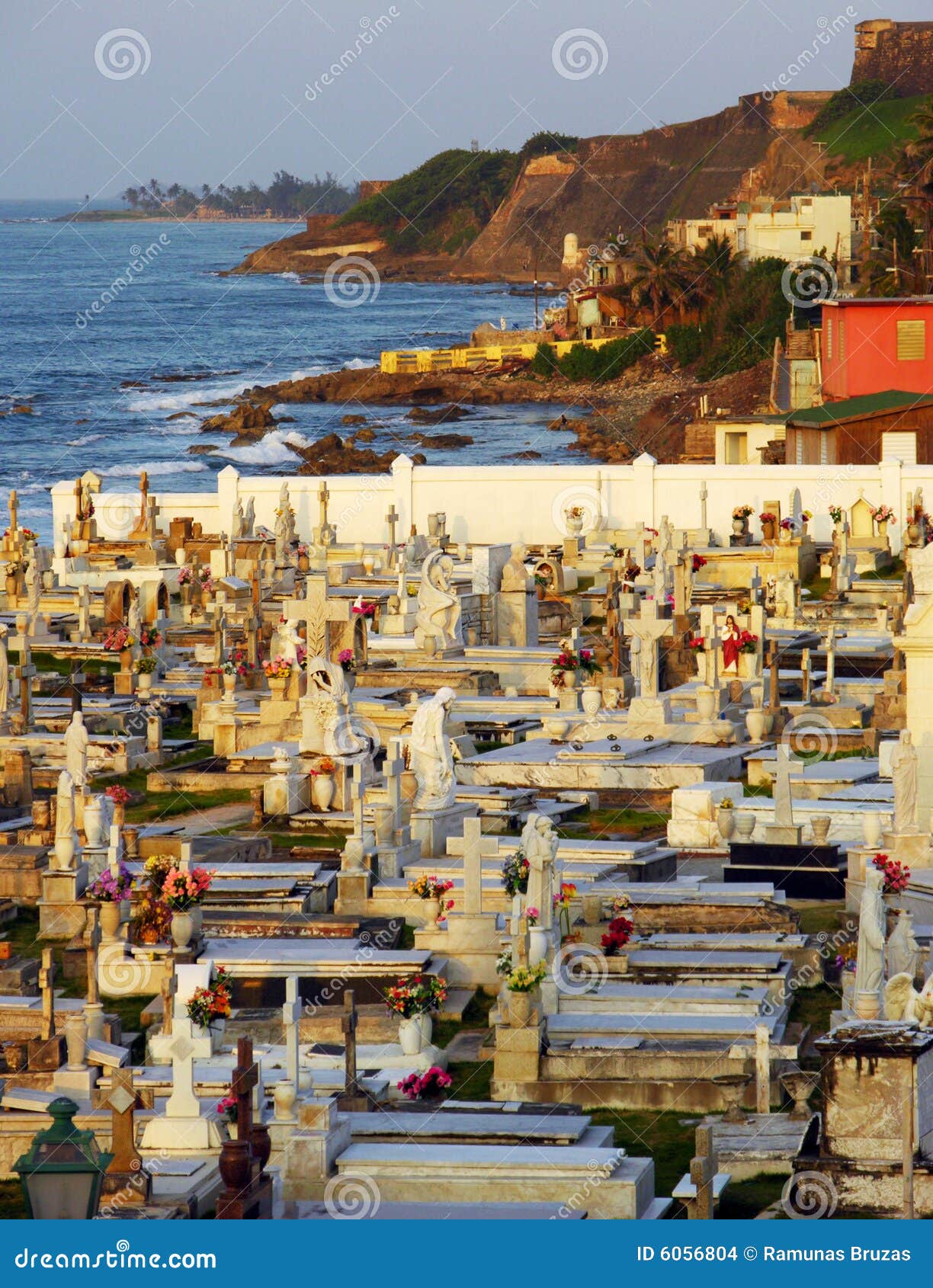 Sunset Cemetery stock photo. Image of military, puerto - 6056804