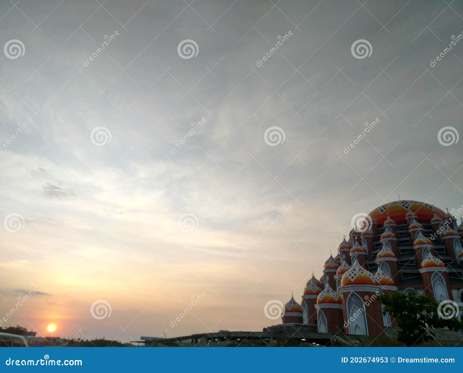 Sunset from Centre Point of Indonesian Stock Image - Image of morning ...