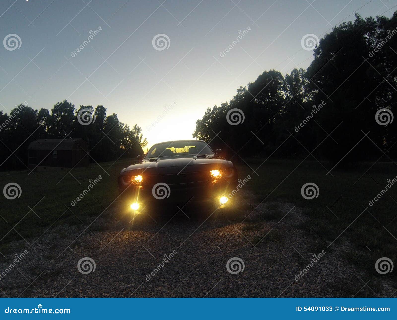 Sunset Challenger stock image. Image of landscape, sunlight - 54091033