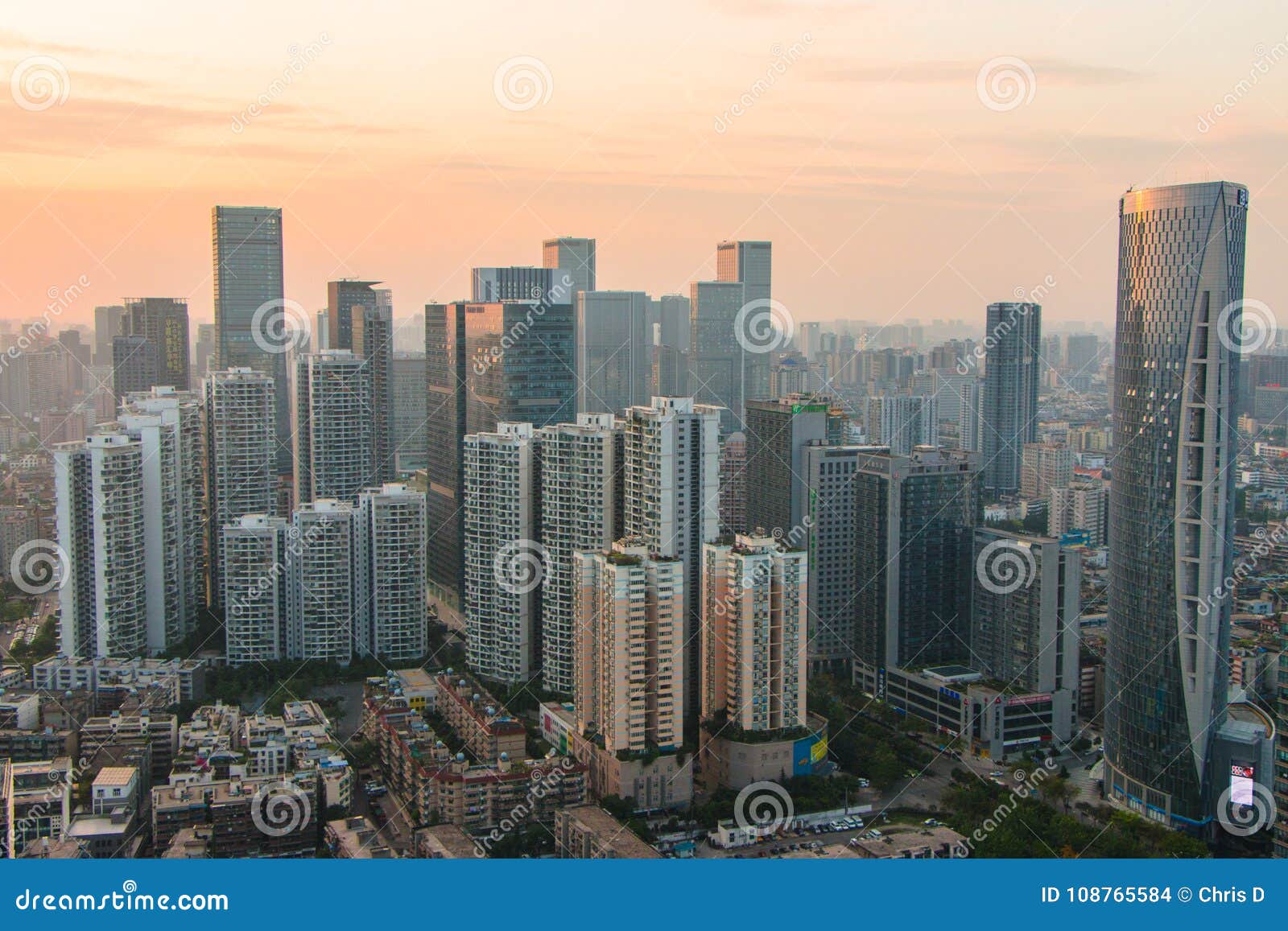 Modern Chengdu editorial stock image. Image of chengdu - 108765584