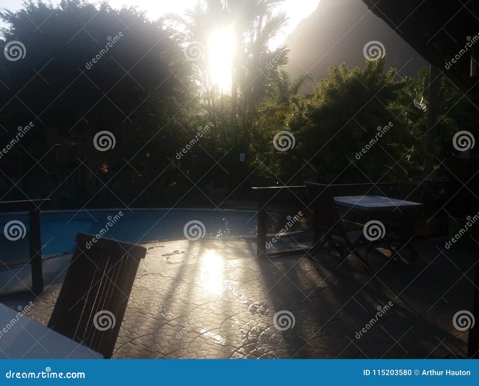Sunset chill stock photo. Image of tahiti, frenchpolynesia - 115203580