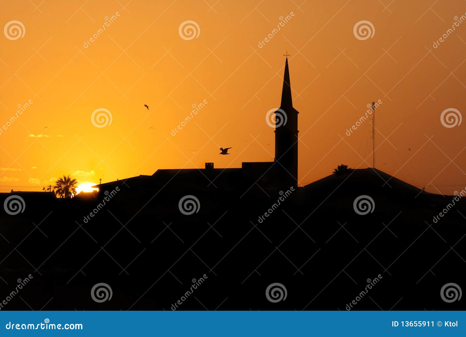 Sunset Church Cross Silhouette In Sunset Sky Clouds. Sunset Church ...