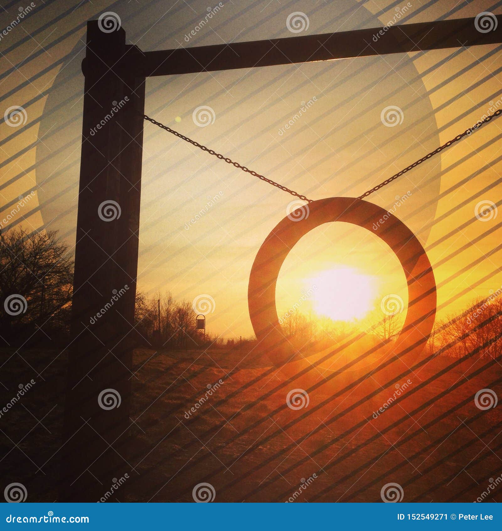 Sunset in Circle stock image. Image of sunset, shapes - 152549271