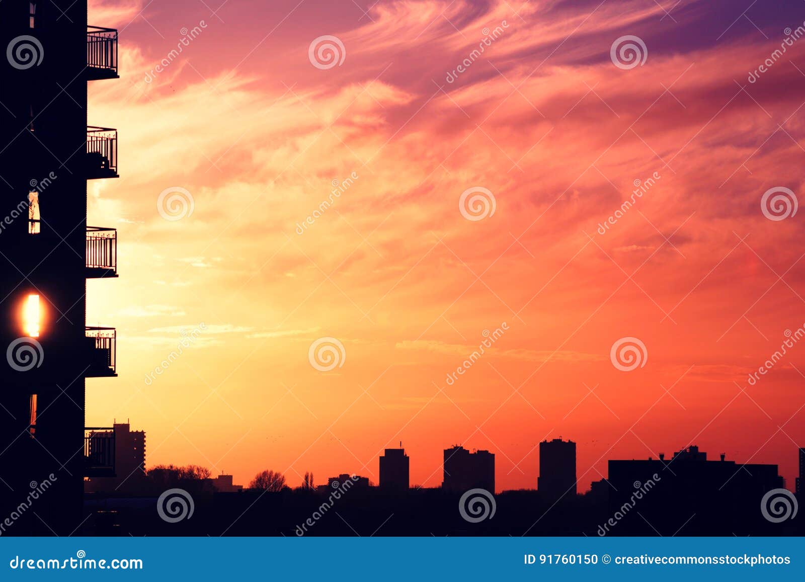Sunset In City Picture. Image: 91760150