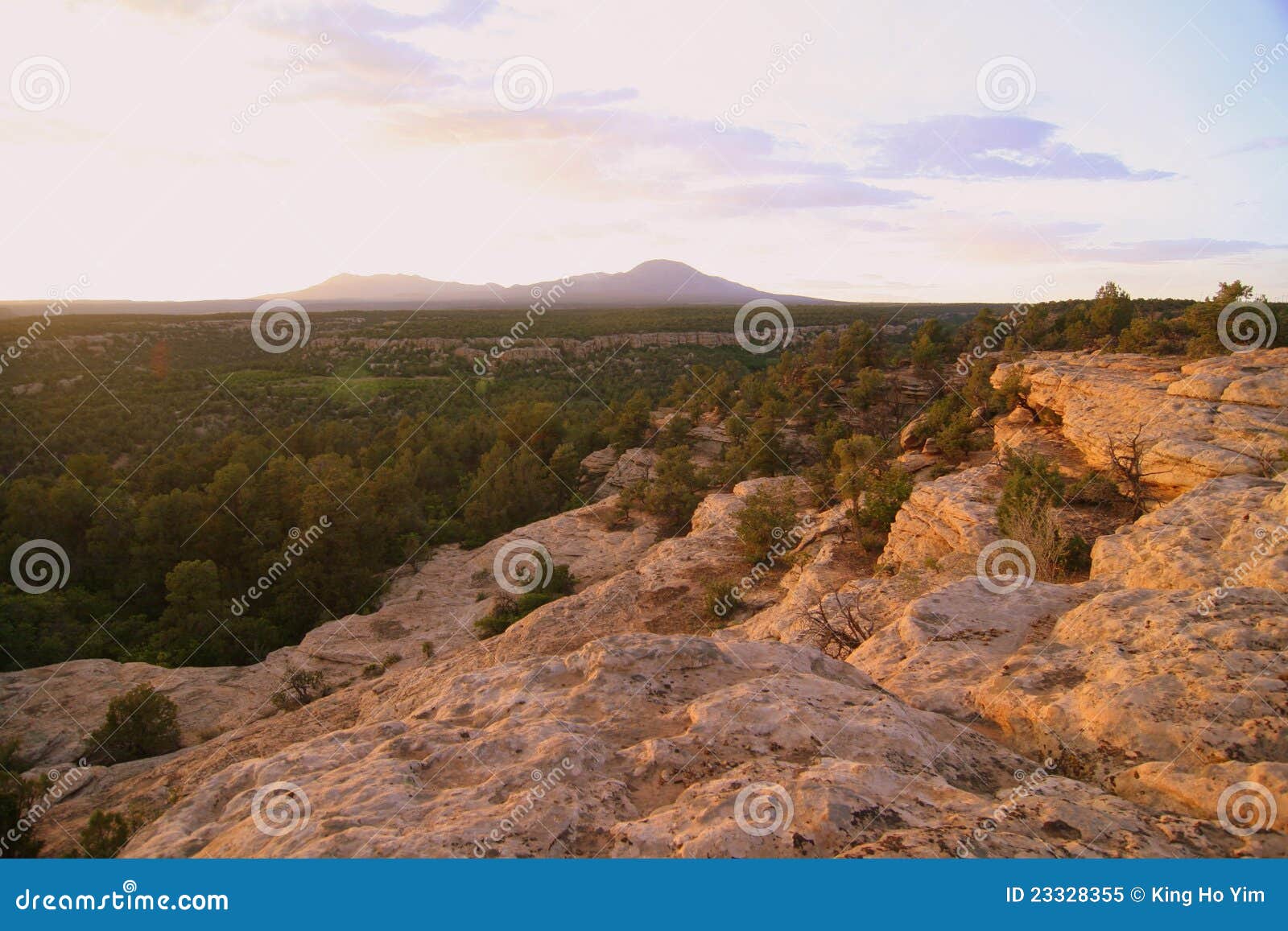 Sunset at the cliff stock image. Image of clifftop, utah - 23328355