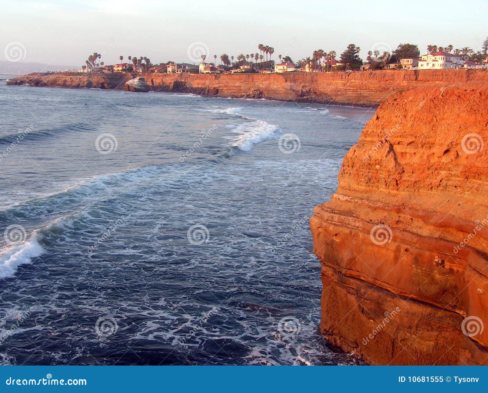 Sunset Cliffs stock image. Image of rise, sunrise, point - 10681555