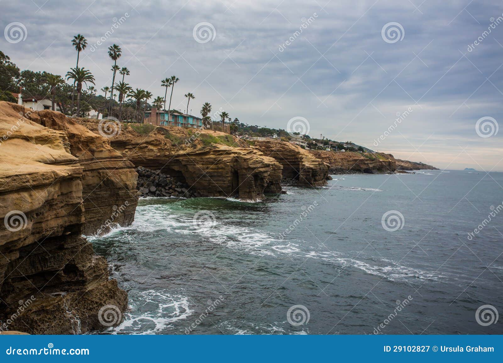 Sunset Cliffs Southern California Stock Image - Image of california ...