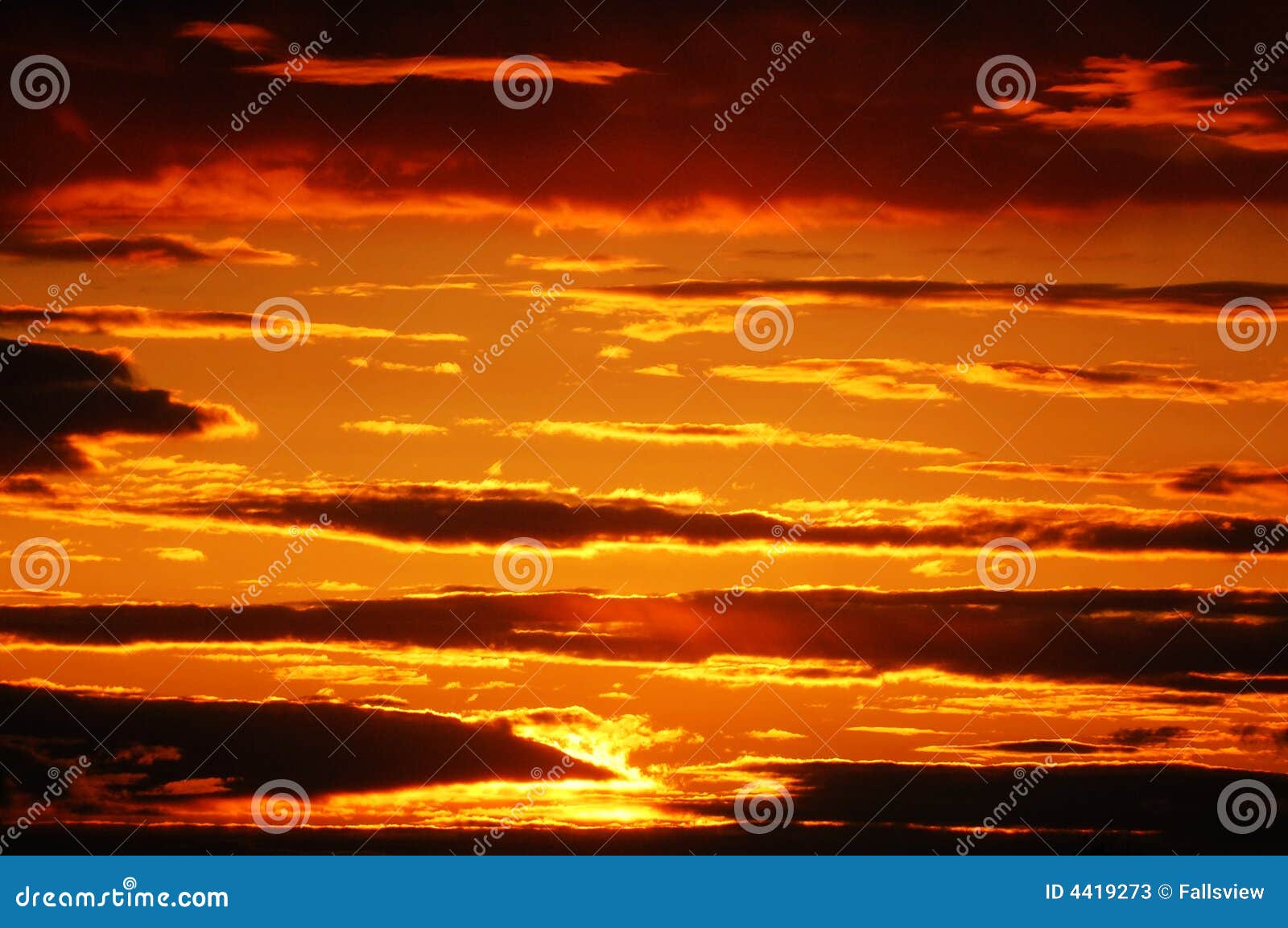 Sunset clouds stock image. Image of outdoor, cloudy, colorful - 4419273