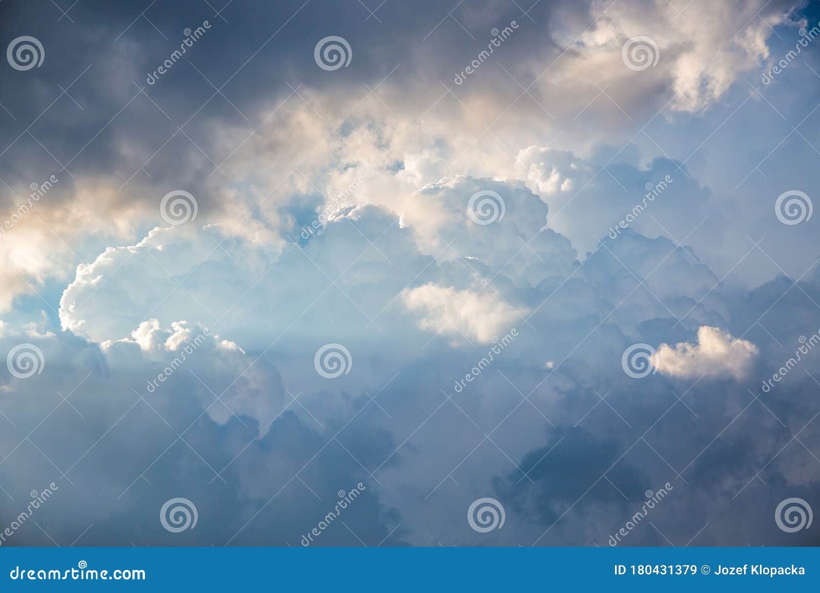 Sunset Clouds with Blue Sky, Sky Cloud Background Stock Image - Image ...