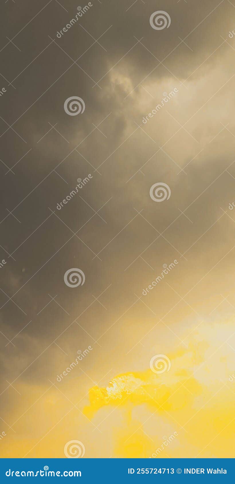 Sunset in Clouds, Yellow Cloud Stock Image - Image of cloud, clour ...