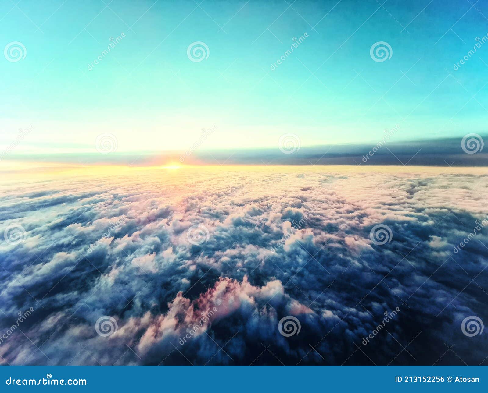 Sunset and Cloudscape stock photo. Image of majestic - 213152256